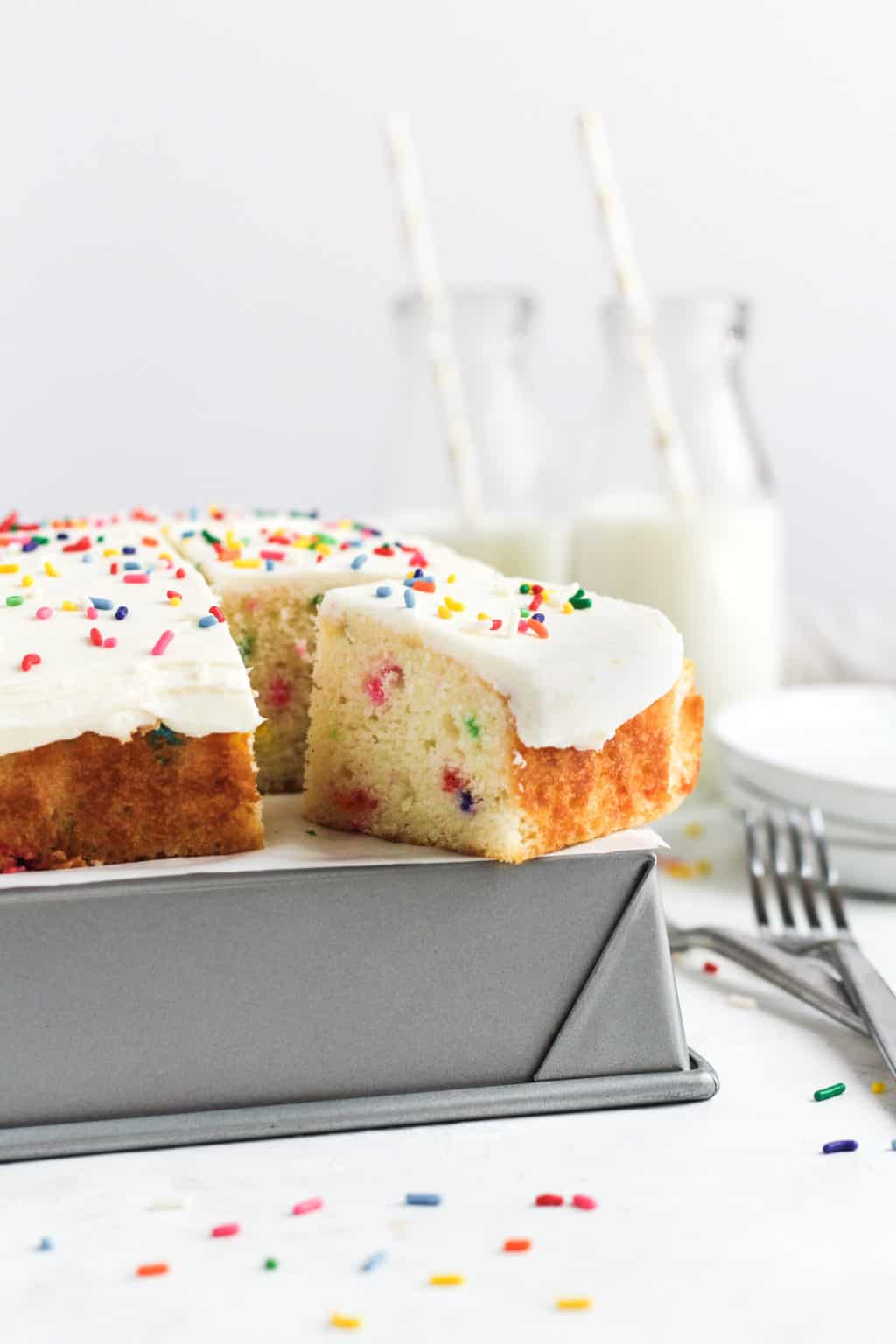 Funfetti Snack Cake | The Sweet Occasion