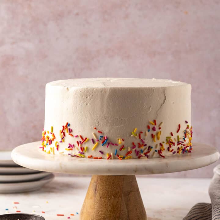 8 Inch Round Vanilla Cake Recipe | The Sweet Occasion