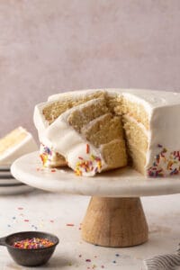 8 Inch Round Vanilla Cake Recipe | The Sweet Occasion