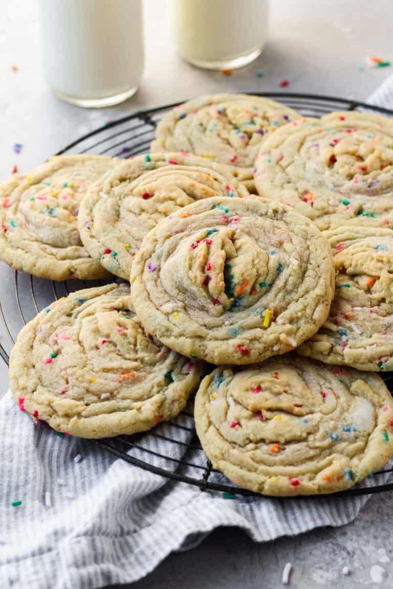 Stuffed Birthday Cake Cookies | The Sweet Occasion