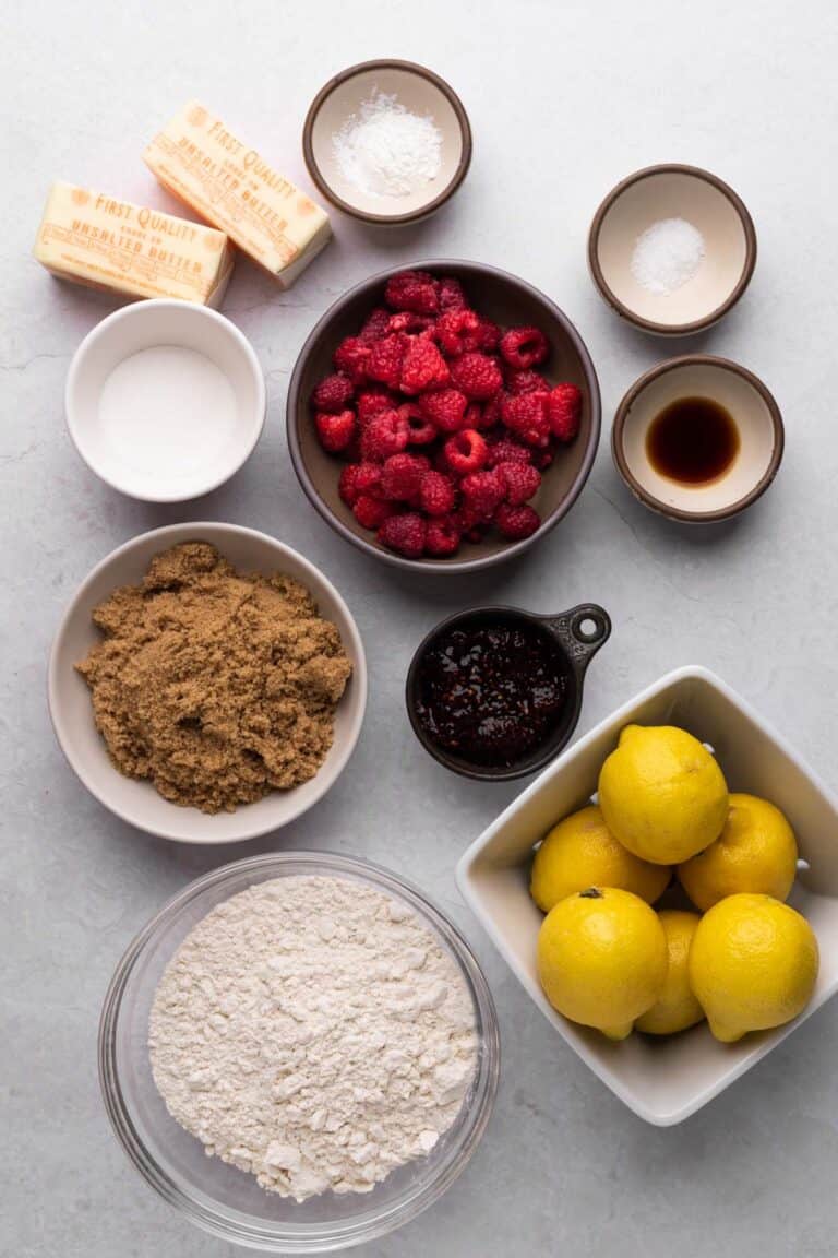 Lemon Raspberry Bars With Crumble Topping | The Sweet Occasion