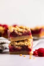 Lemon Raspberry Bars With Crumble Topping | The Sweet Occasion