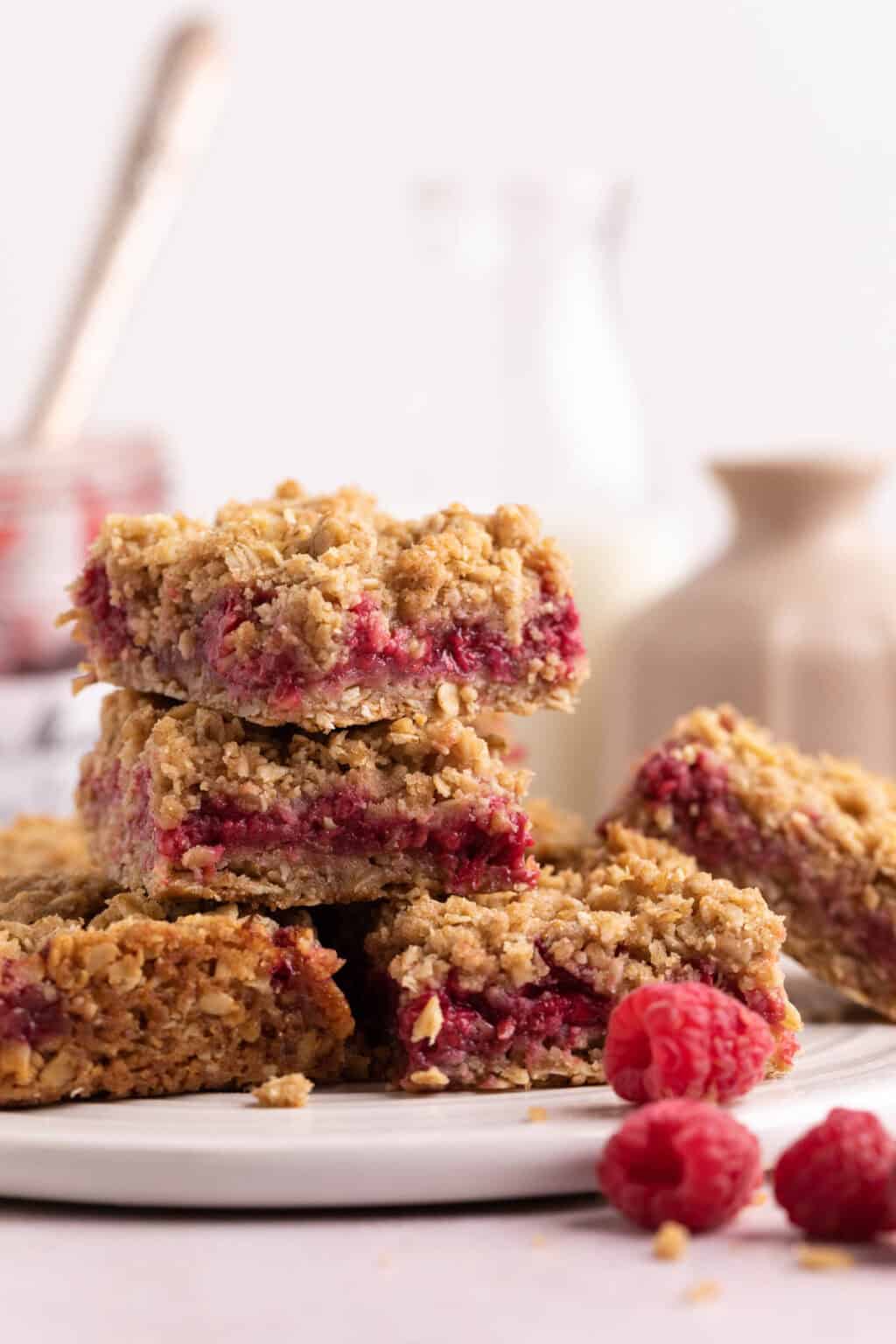Raspberry Crumble Bars | The Sweet Occasion