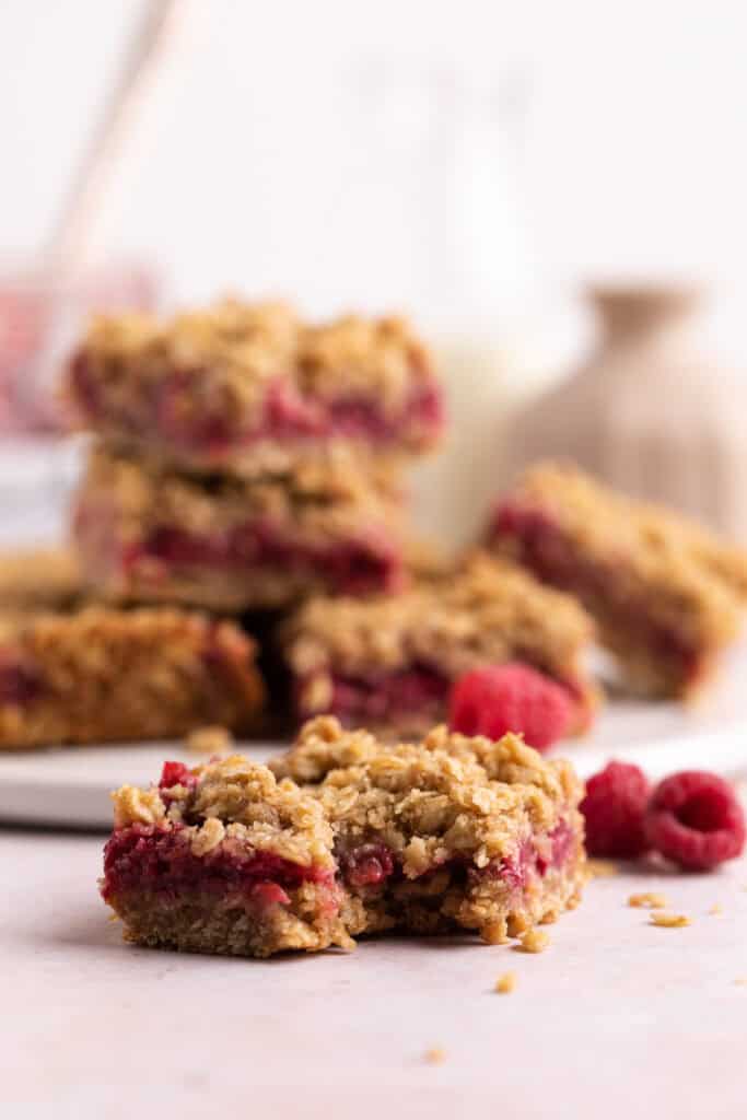 Raspberry Crumble Bars | The Sweet Occasion